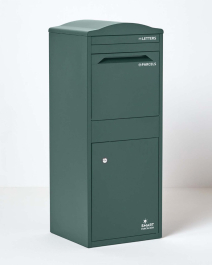 Smart Parcel Box - Boîte aux lettres et colis incurvée Large Vert foncé