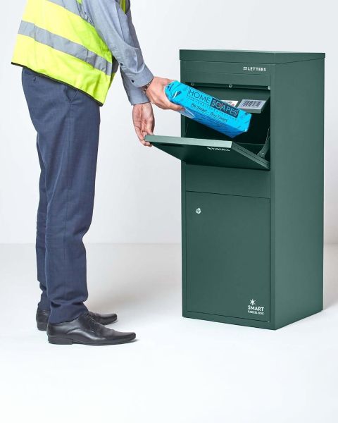 Smart Parcel Box - Boîte aux lettres / colis Large Vert à accès frontal ...