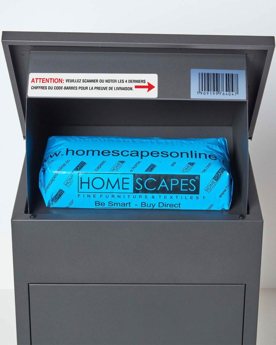 Smart Parcel Box - Boîte à colis moyenne Gris foncé à accès frontal